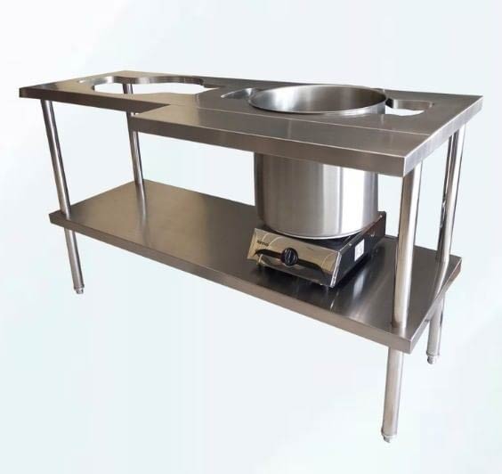 Pan Table without Splash Back *1 Undershelf | Nagamaro