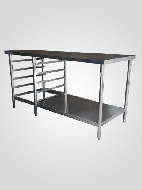 Work Table with Bakery Rack | Nagamaro